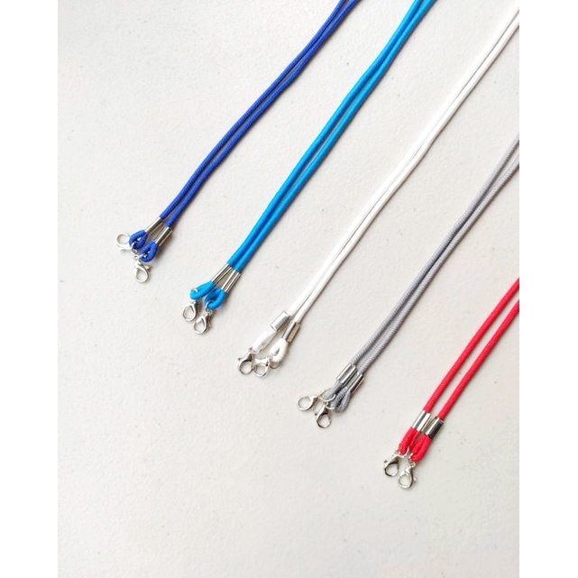 STRING LANYARD Face Mask Lanyard String Nylon Facemask Necklace Holder ...