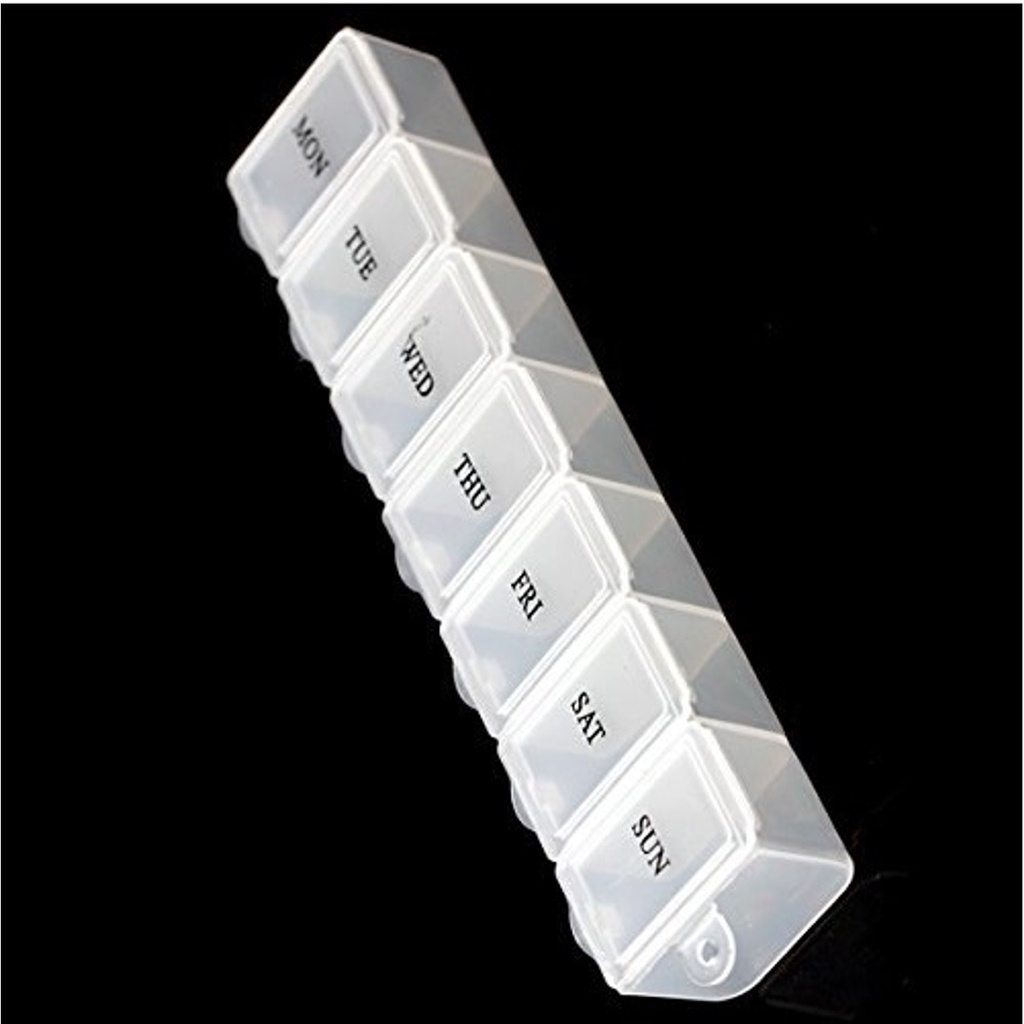 7 Day Labeled Monday Through Sunday Pill Box | Shopee Philippines