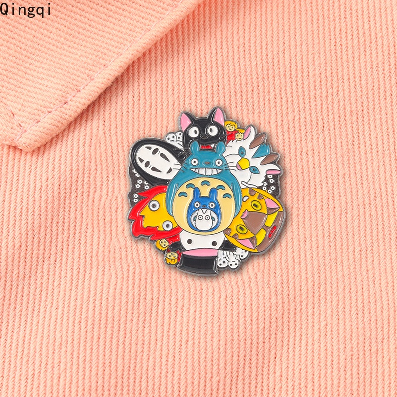 Cute Anime Character Enamel Pin Faceless Male My Neighbor Totoro Badges ...