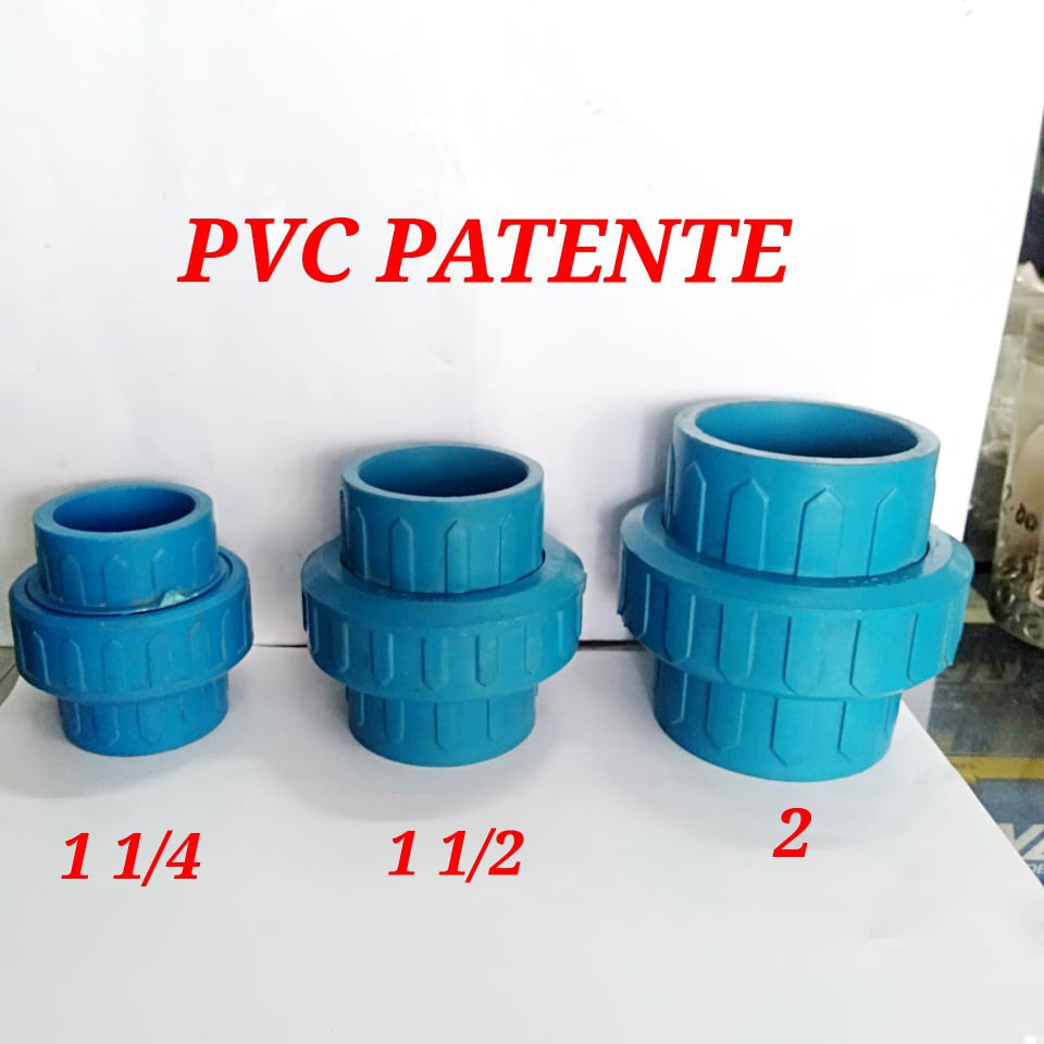 PVC Blue Fittings Union Patente (Size 1x1/4'' 1x1/2'' 2x'') | Shopee ...