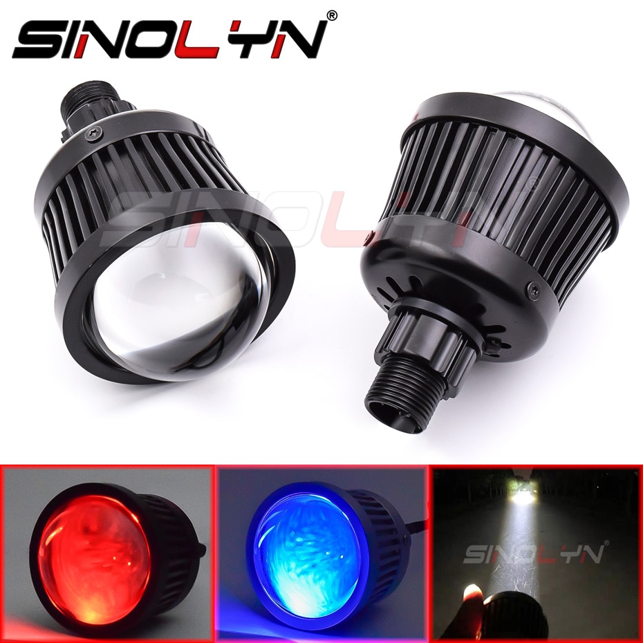 Sinolyn LED High Beam Projectors For H11 H7 9005 9006 Waterproof Fog ...