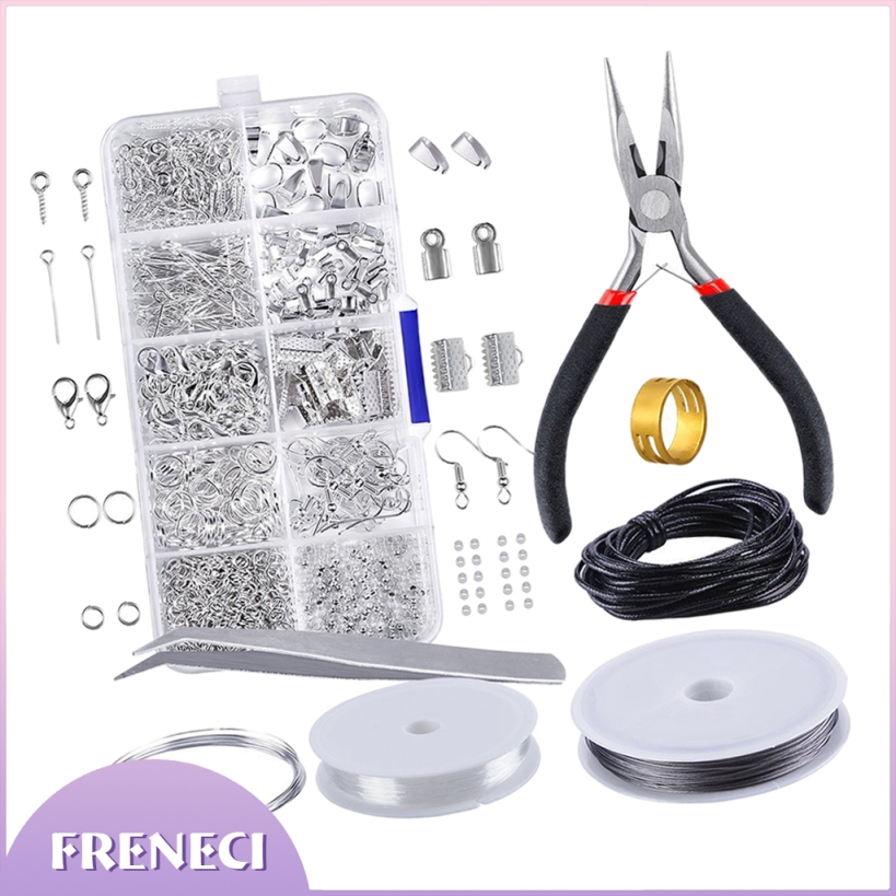 Jewelry Making Kits Tone DIY Bracelet Earrings Beading Wire Repair ...