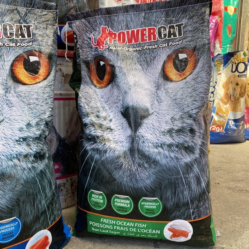 Powercat Cat Food Fresh Ocean Fish or Cahaya Hati Tuna packed | Shopee ...