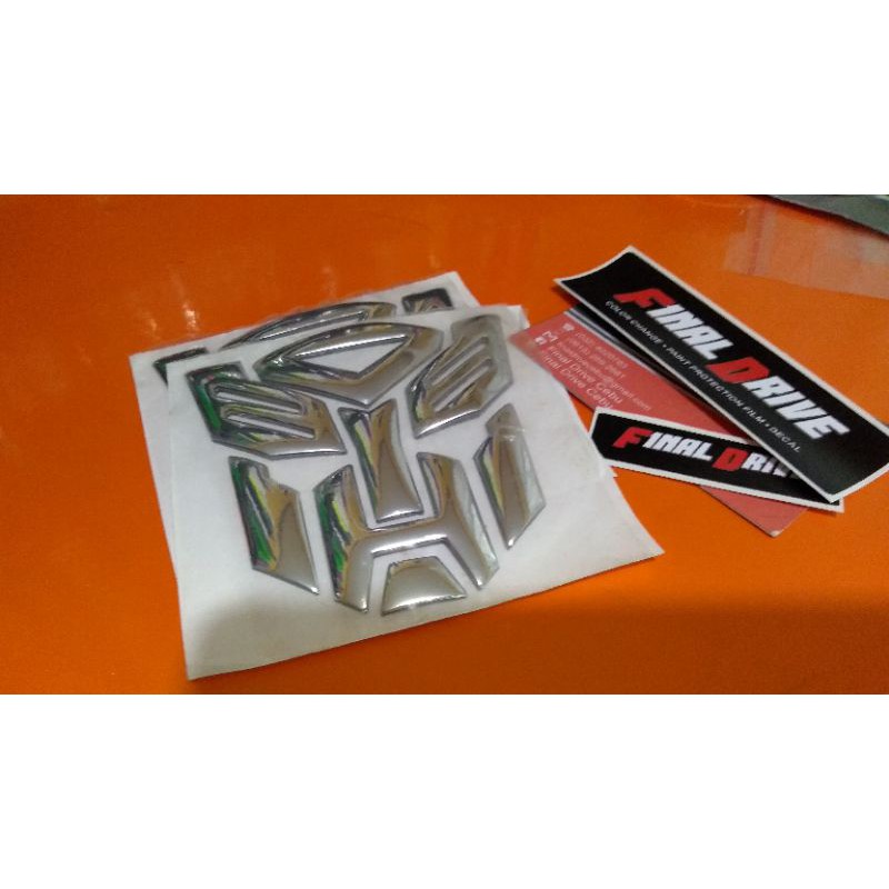 1 PIECE STICKER LOGO MEGATRON TRANSFORMER BUBBLE STICKER DECAL | Shopee ...