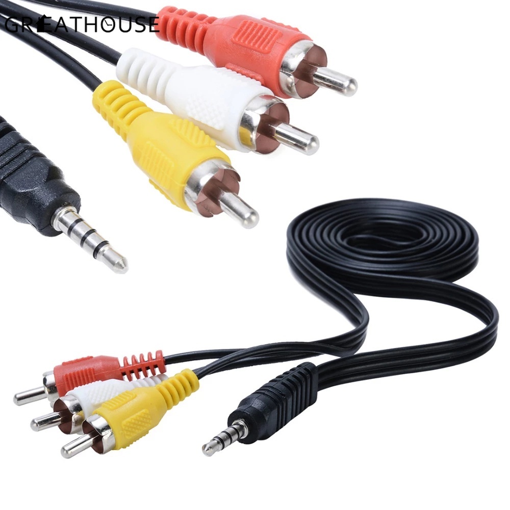 [ 3.5 One point three double voice data cable ][Set-top box lotus head ...