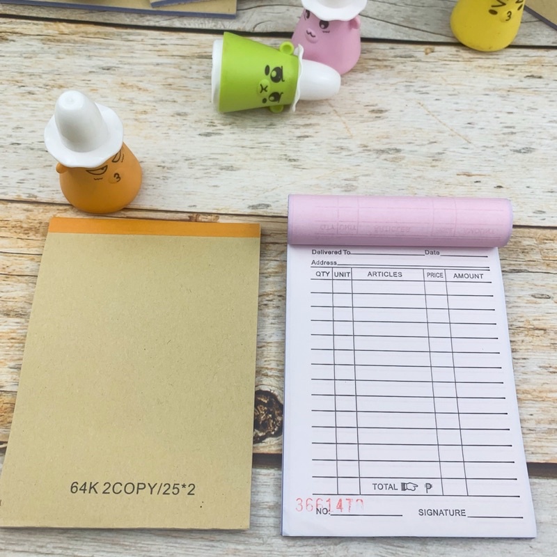 Delivery Receipt Carbonless Copy Resibo Small 64K/32K 2 COPY & 3 COPY ...