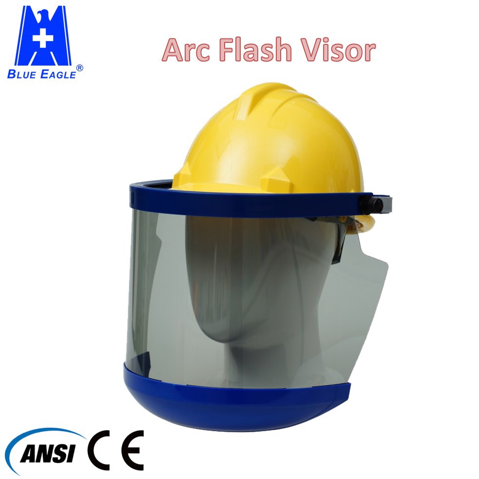 Blue Eagle Arc Flash Uv Electrical Faceshield with Helmet Electrical ...