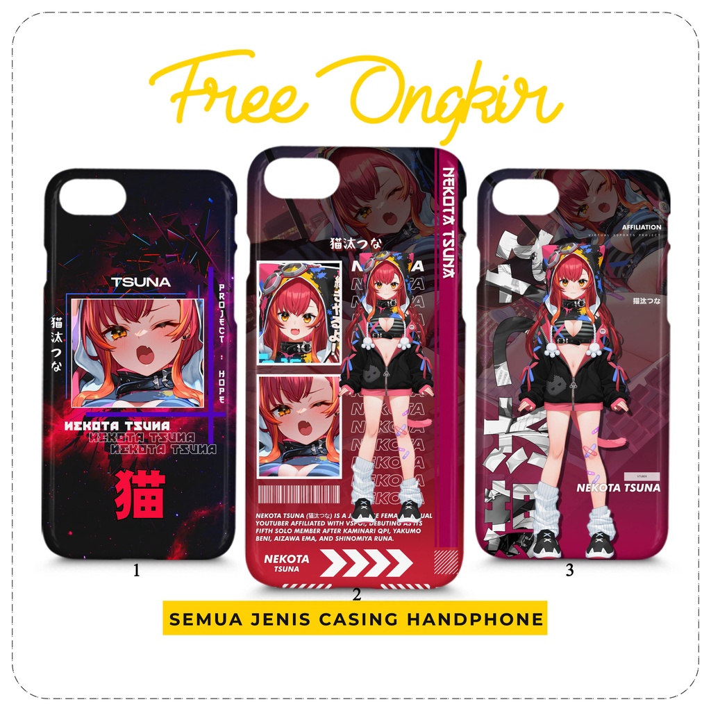Case Vtuber Nekota Tsuna Custom Casing HP All Type | Shopee Philippines