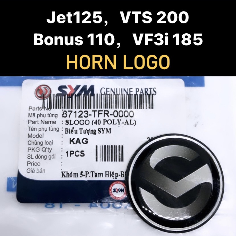 SYM BONUS / VTS200 HORN LOGO 87123-TFR // E BONUS 110 SYM JET POWER 125 ...