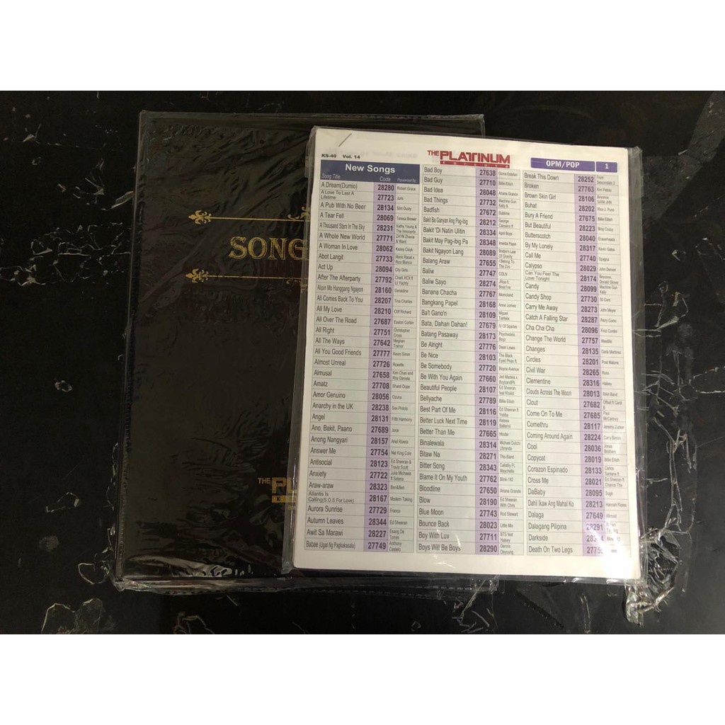 Platinum KS-5 KS-10 KBOX2 SONGBOOK ONLY | Shopee Philippines