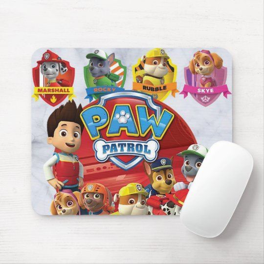 PAW PATROL Rubber Mouse Pads | Gaming Mouse Pads 3mm Size 8.5x7 Inches ...
