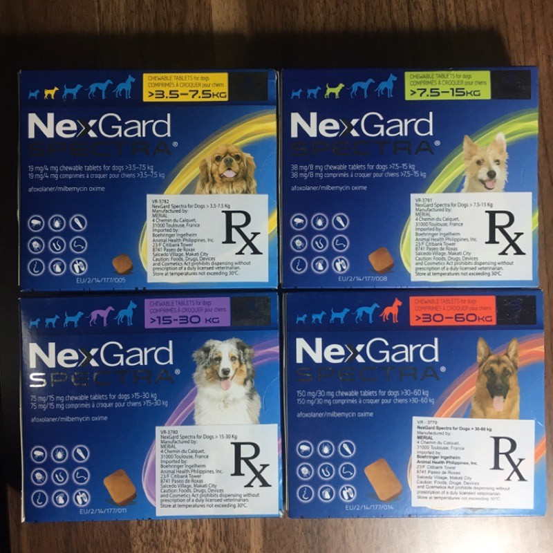 NexGard SPECTRA Chewable Tablet for Dogs Pet | Shopee Philippines