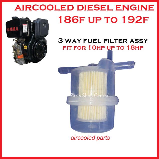 Fuel Filter assy 186f for aircooled diesel engine 10hp to 18Hp | Shopee ...