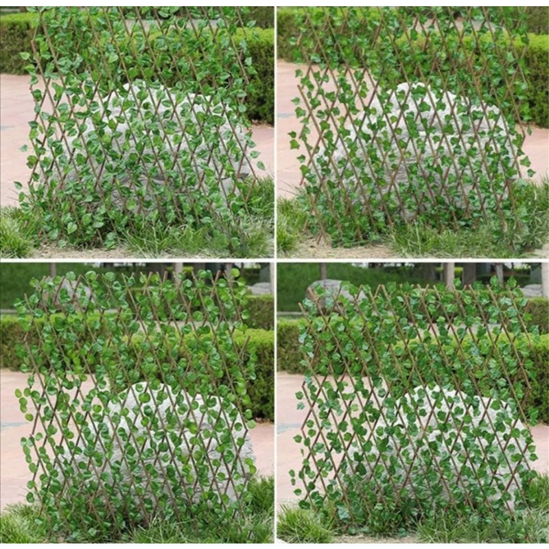 Expandable Folded Fence Random Leaves (70cm*2metersLong) | Shopee ...