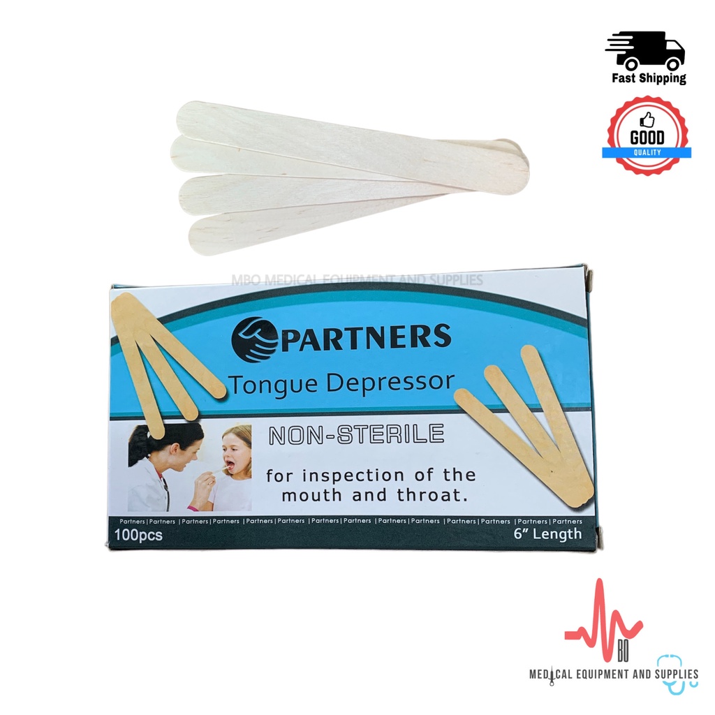 Ormed/Partners Wooden Tongue Depressor - Non Sterile | Shopee Philippines