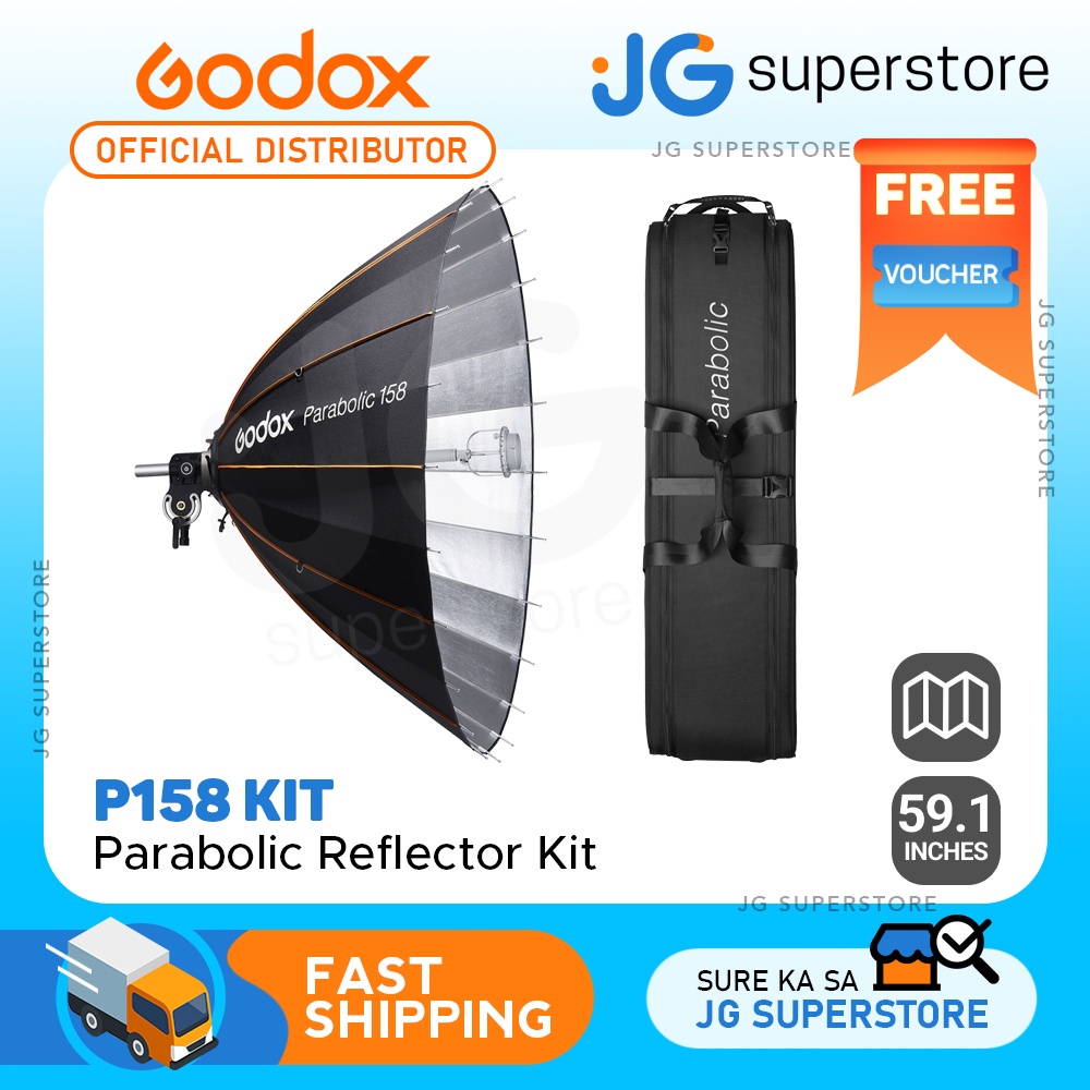 Godox Parabolic 158 Reflector Kit (59.1") for Fashion and Portrait ...