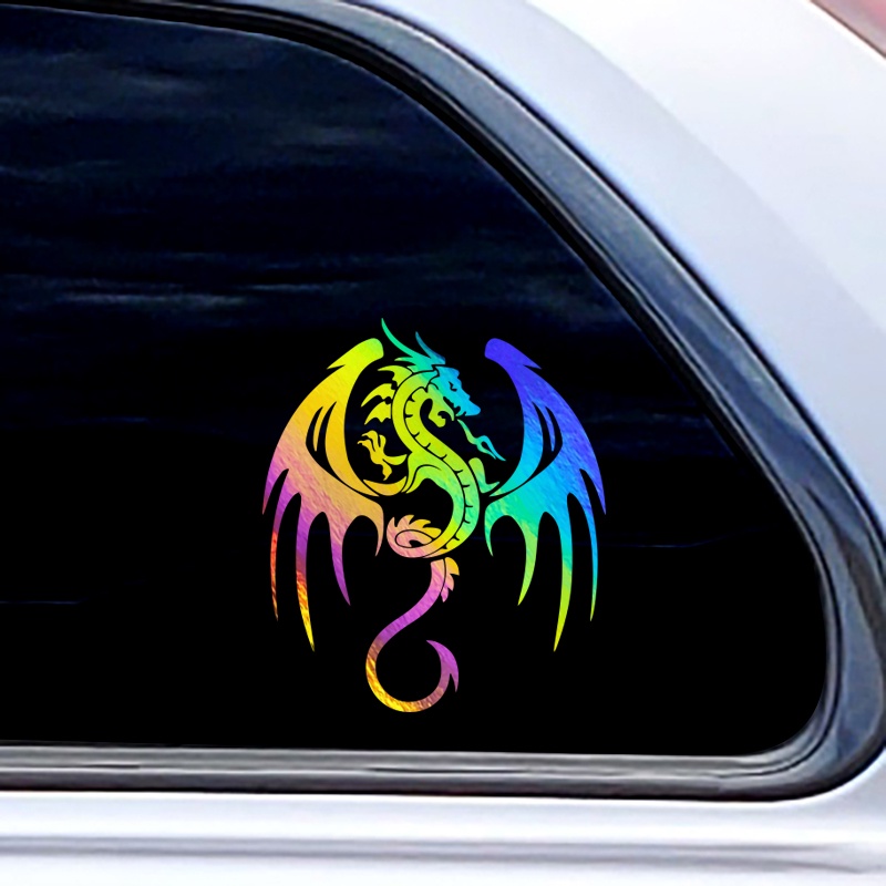 Waterproof Decal Ancient Animal Dragon Car Sticker Automotive SUV Car ...