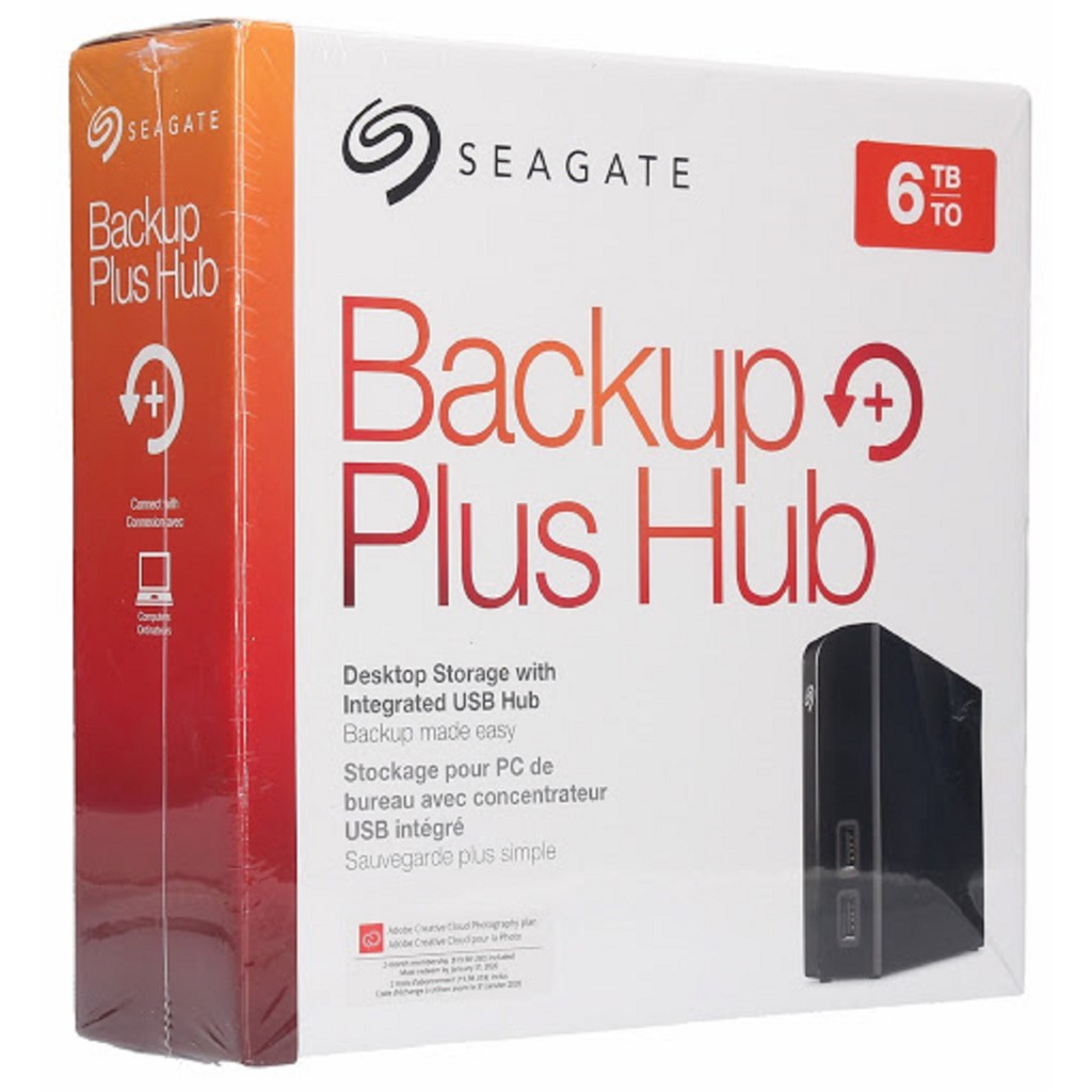 Seagate Backup Plus Hub 6Tb External Hard Drive Desktop Hdd Usb 3.0 2 Ports (Stel6000100 ...