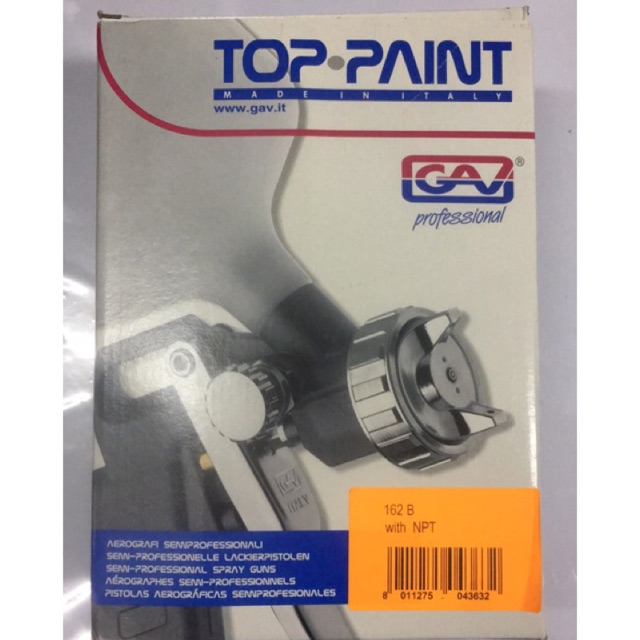 Top Paint Spray Gun GAV Professional Made in Italy | Shopee Philippines