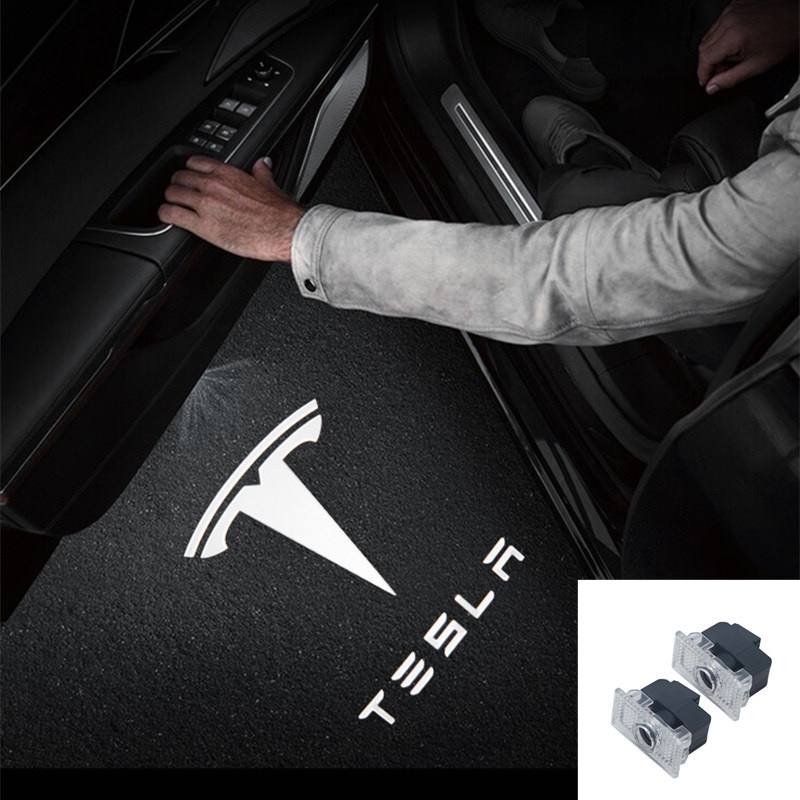2pcs Car Door Welcome Light for Tesla Model S 3 X Y Led The latest ...