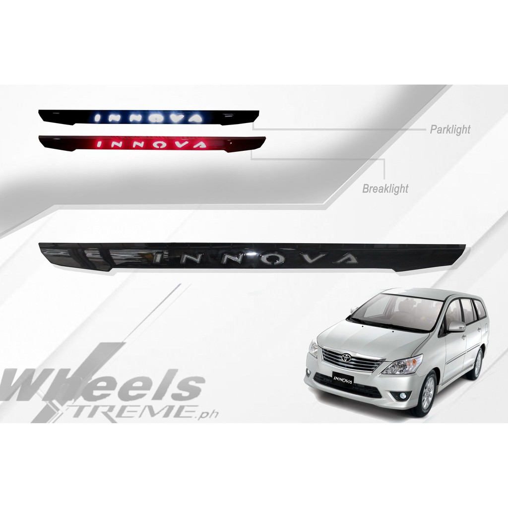 TOYOTA INNOVA 2008-2013 REAR LED TRUNK LID / REAR LIGHT COVER TRUNKLID ...