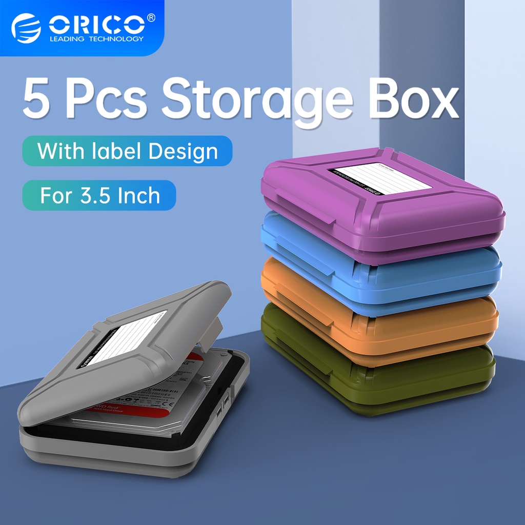 ORICO 3.5 inch HDD Protection Box with Label Shockproof/Storage HDD ...