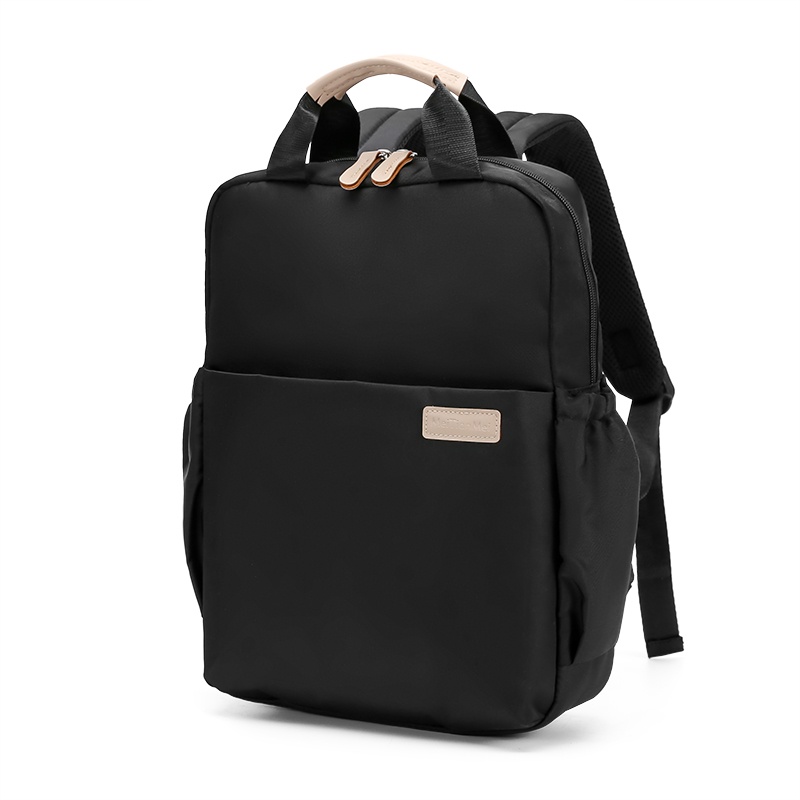 Solid Color Backpack Portable 14 inches Shockproof Laptop Bag Large ...