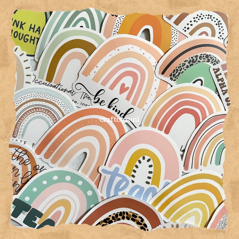 Rainbow Waterproof Sticker for Hydroflasks Journal Laptop | craftco.mnl ...