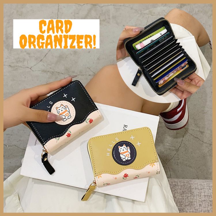 PU Leather Multi-card Slot Organizer Wallet for Women Card Holder ...