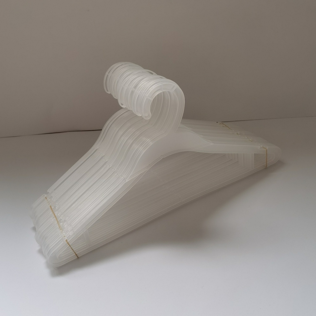 ⭐W L H⭐High quality plastic hangers White hanger 16inch 12pcs cod ...