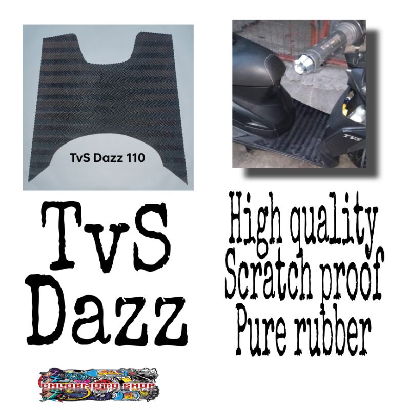 TVS DAZZ | High quality | Pure heavy | Anti scratch | Rubber matting ...