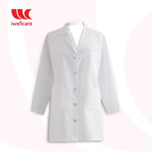 Laboratory Gown White 3/4 Sleeves (SMALL, MED, LARGE SIZE) | Shopee ...