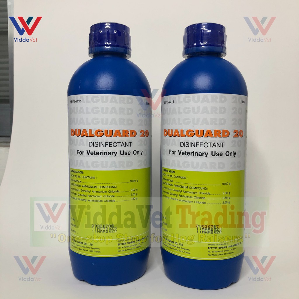 1 Liter DUAL GUARD Disinfectant for animal housings premises instrument ...