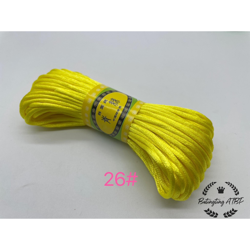 20 Yards/ bundle 2.5mm Polyester Braided Long Rope DIY Chinese Knot ...