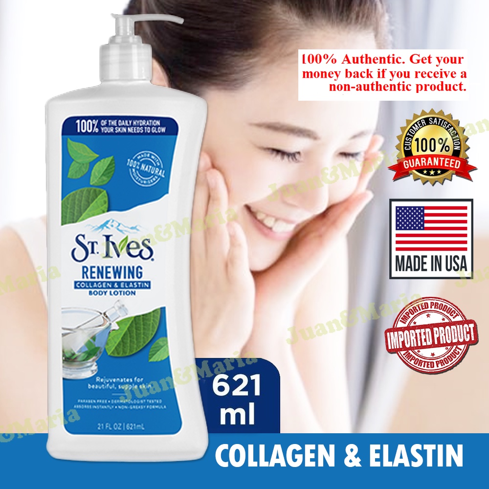 ST. IVES RENEWING COLLAGEN & ELASTIN BODY LOTION 621ML MADE IN USA MADE ...