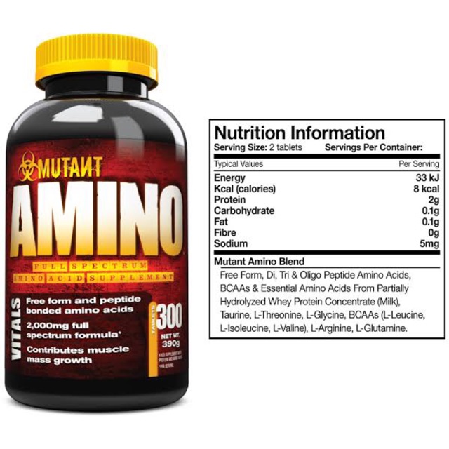 Mutant Amino (300tablets) | Shopee Philippines