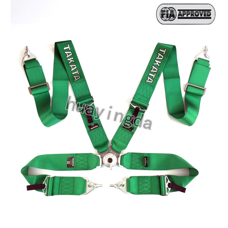 TAKATA 3inch 4pt Car Racing Seat Belt Green / Black | Shopee Philippines
