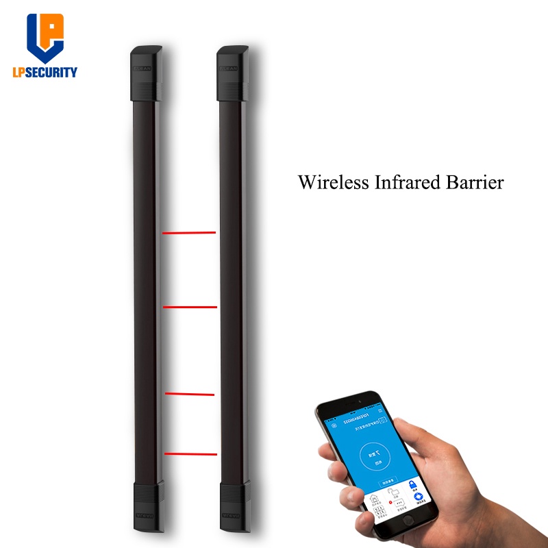 Wireless Active Infrared 4 Beam Sensor IP66 waterproof 4 beams wireless ...