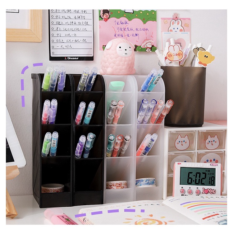 Desk Organizer Storage Box Table Organizers Pen Holder Pencil Organizer ...