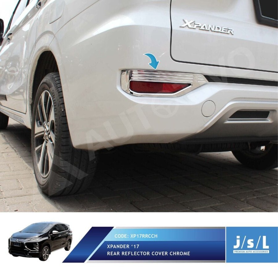 Mitsubishi Xpander Chrome Rear Bumper Reflector Cover Garnish | Shopee ...
