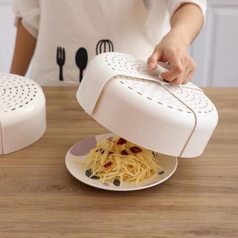 Foldable Food Cover Circular Folding Dish Pan Lid Plate Cover Anti ...