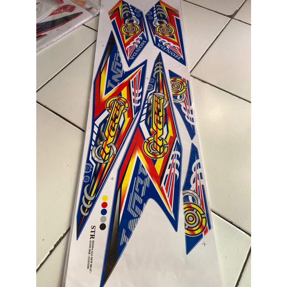 Striping Streeping Decal Dekal Sticker Emblem Logo Motorcycle Honda ...
