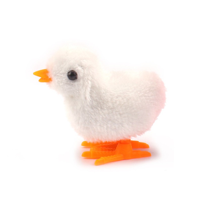Cute Plush Wind Up Chicken Kids Educational Hopping Jumping Toy ...