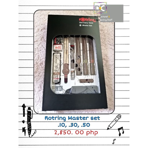 ROTRING MASTER COLLEGE JUNIOR SET ORIGINAL | Shopee Philippines