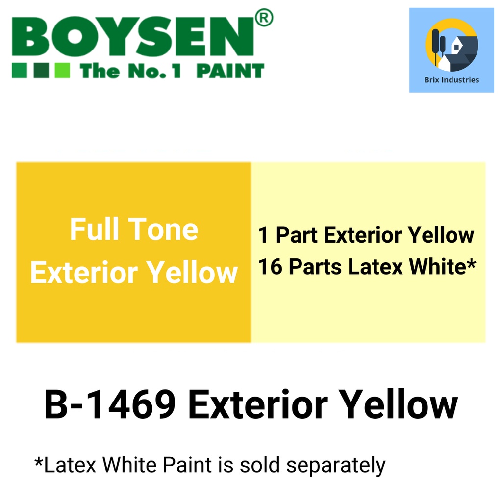 Boysen Paint Latex Color Full Tone 1/4L Thalo Blue Green Lampblack ...