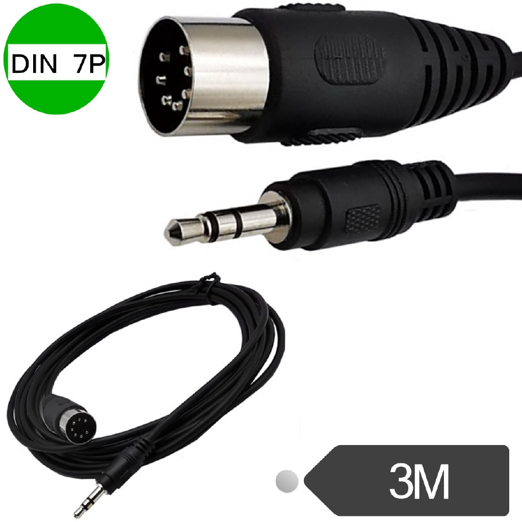 Big din 7Pin to 3.5mm Male Computer TV Mobile Phone MP3 Audio Video ...