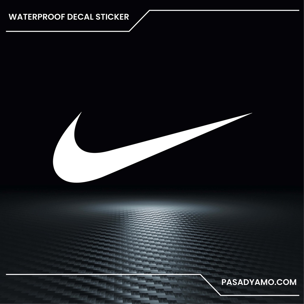 Nike Swoosh Logo Decal Sticker for Cars Motorcycles Laptops Skateboards ...
