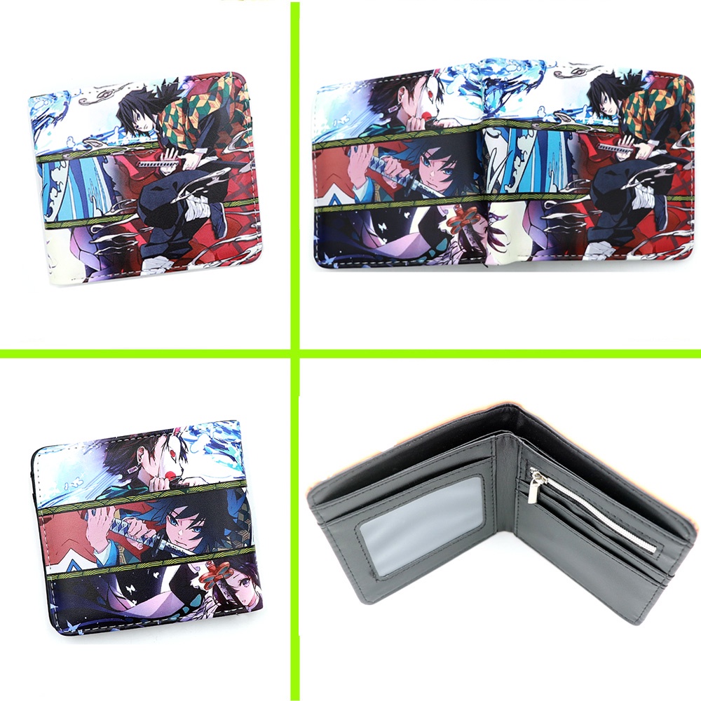 Anime Demon Slayer Kimetsu No Yaiba Tanjirou Card Holder Wallet ...