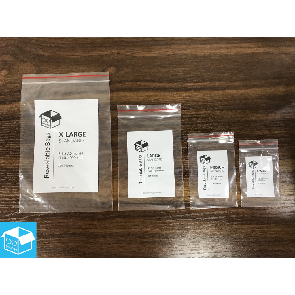 Resealable Bags for Board Game Tokens (Individual Sizes) | Shopee ...