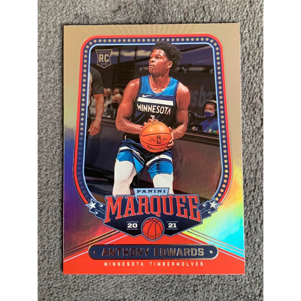 2020-2021 Panini Illusions Basketball Anthony Edwards Marquee Rookie ...